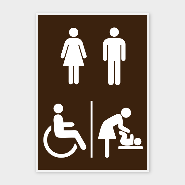 Señaletica Acceso a Baños | Copileidy