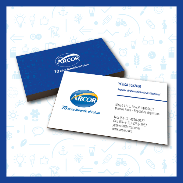 Tarjetas GRUPO ARCOR-ESPAÑOL | Copileidy